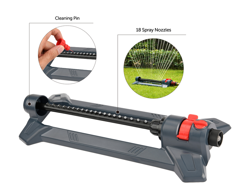 20 Nozzles Oscillating Sprinkler - Product - YUAN MEI CORP