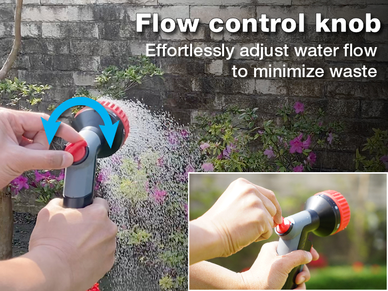 8-Pattern Turbo Cleaning Push button with Flow Control Nozzle - Product ...