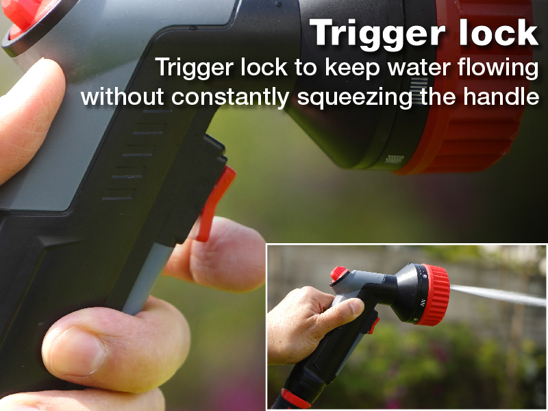 8-Pattern Turbo Cleaning Push button with Flow Control Nozzle - Product ...